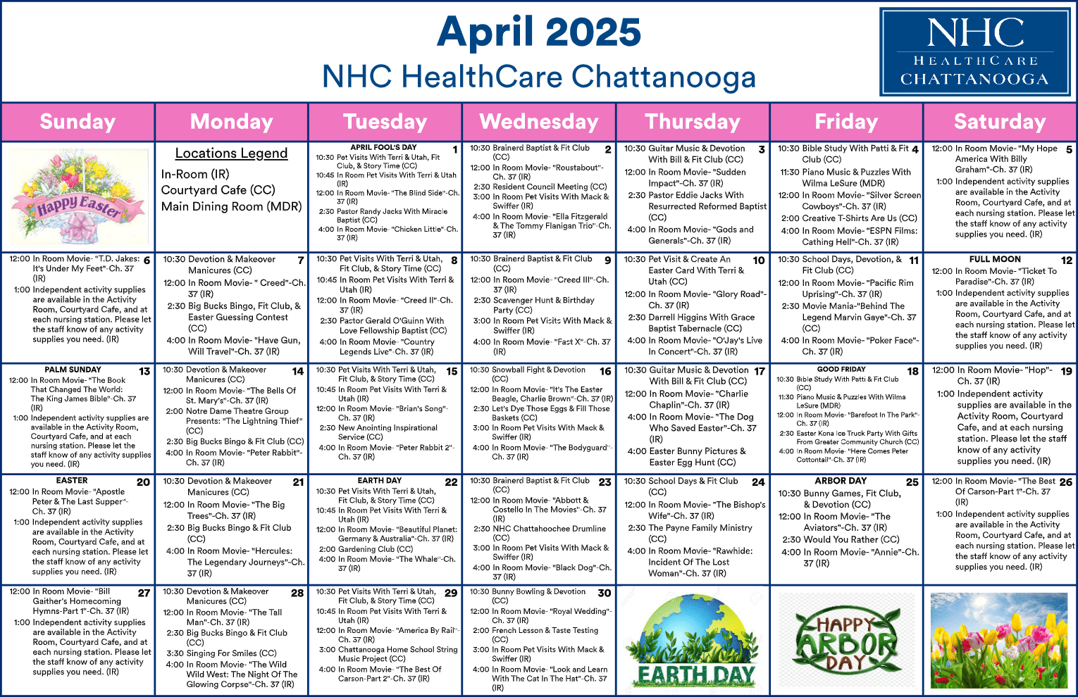NHC Chattanooga CALENDAR - NHCCare.com