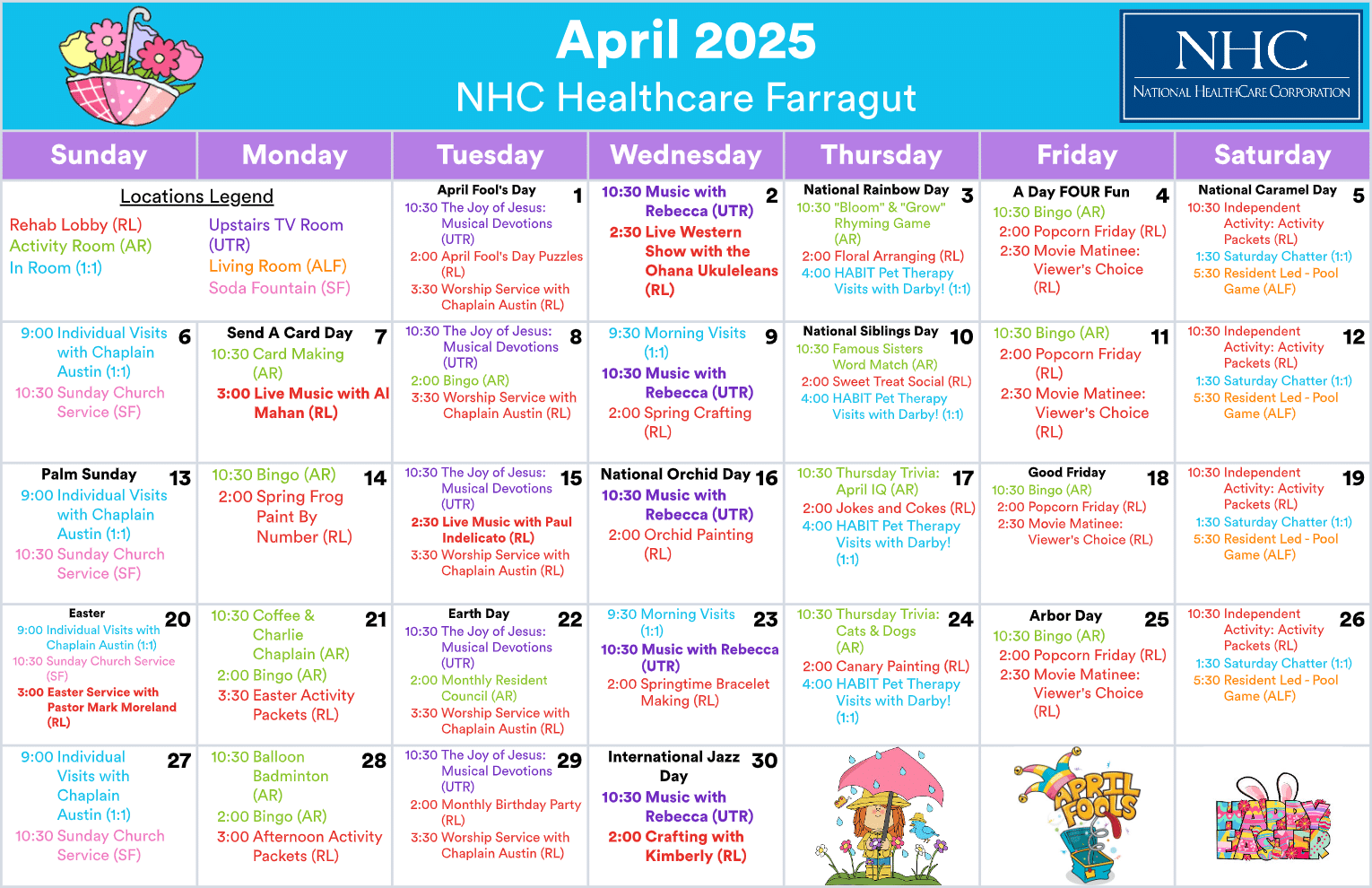 Farragut April Family Newsletter & Activity Calendar - NHCCare.com