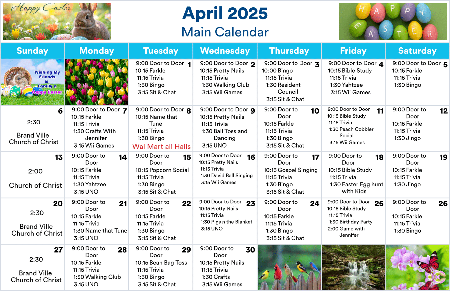 West Plains April Family Newsletter & Activity Calendars - NHCCare.com